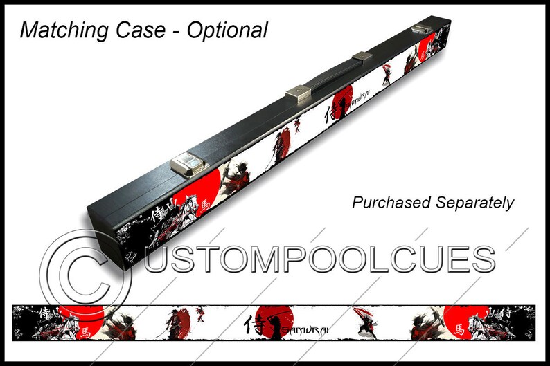 JAPAN SAMURAI Ash Pool Cue Made to Order Add Your Text | Etsy