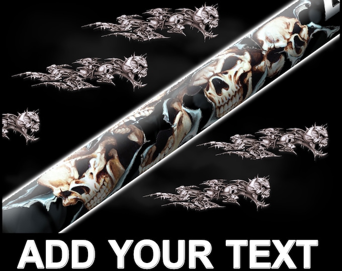 EVIL SKULLS Ash Pool Cue Made to Order Add Your Text - Etsy