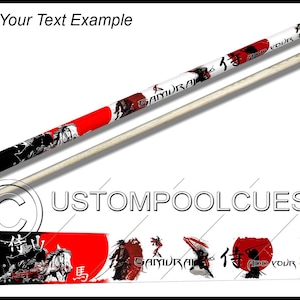 JAPAN SAMURAI Ash Pool Cue - Made to Order - Add Your Text - Etsy