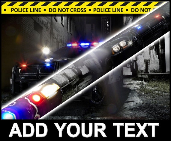 POLICE BLEED BLUE Ash Pool Cue Made to Order Add Your | Etsy