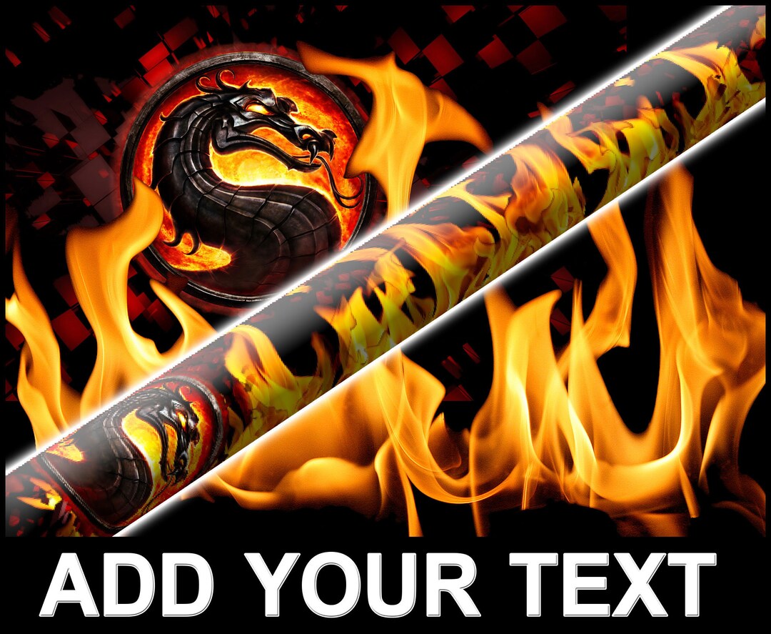DRAGON FIRE - Ash Pool Cue - Made to Order - Add Your Text - Etsy