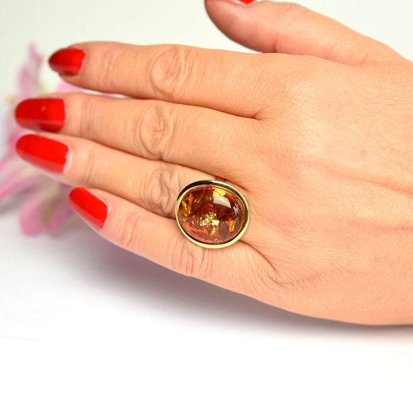 Amber Ring - Etsy