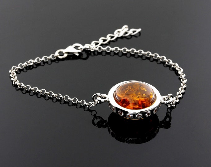 Amber Chain Bracelet for Women Chain Cognac Amber - Etsy