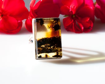 Large Rectangular Ring - Etsy