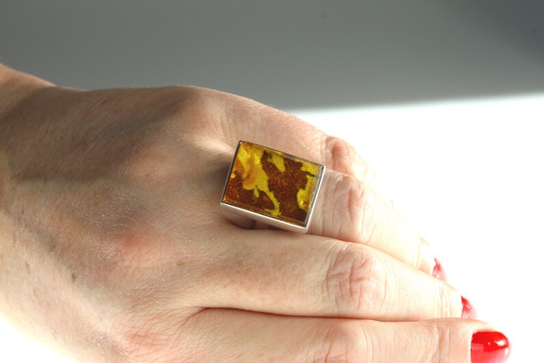 Natural Amber Ring Elegant Ring Amber and Silver Ring - Etsy Natural Amber Ring Elegant Ring Amber and Silver Ring - Etsy