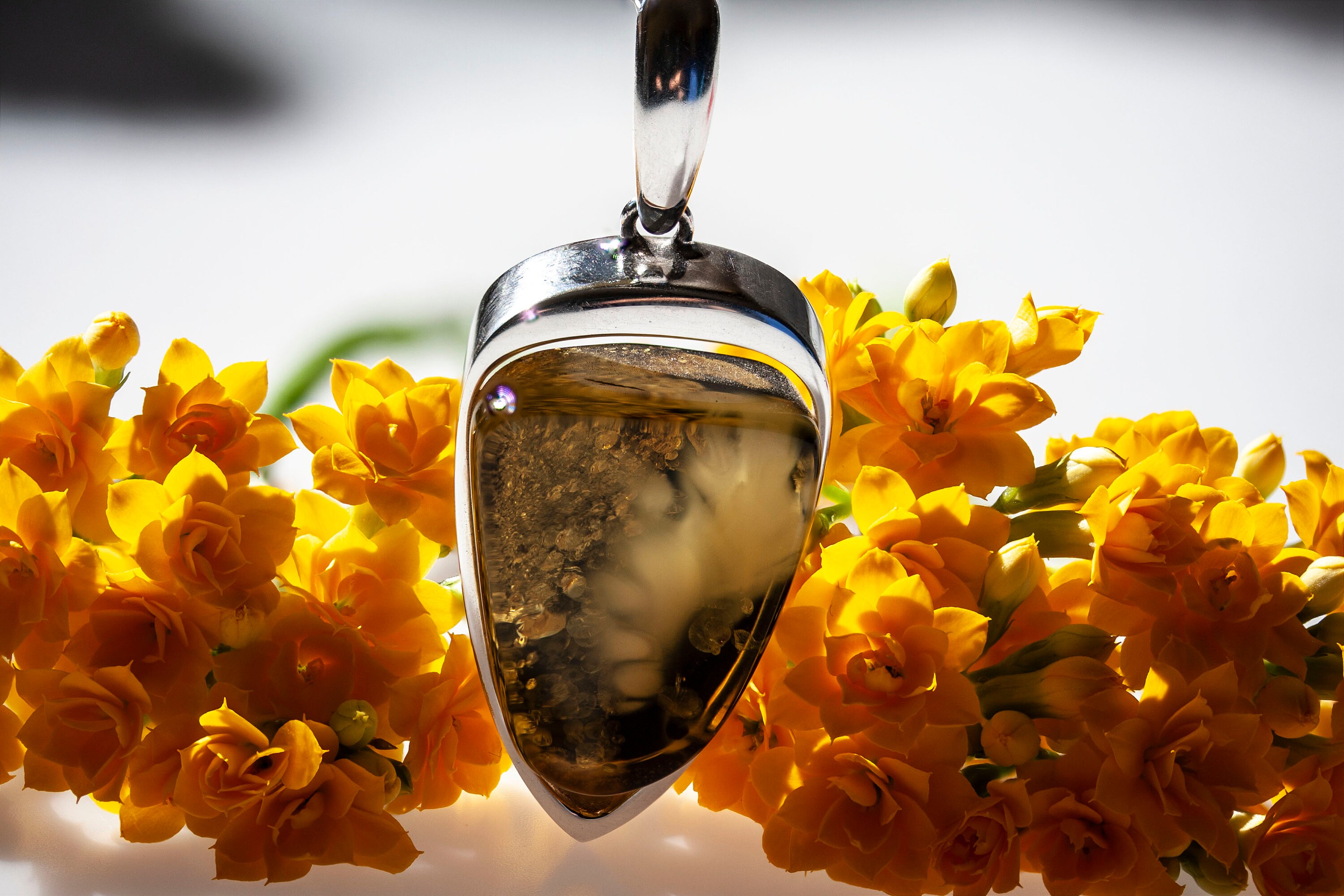 Large Green Amber Pendant Luxury Green Amber Stone | Etsy