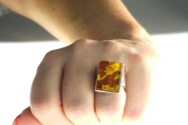 Natural Amber Ring Elegant Ring Amber and Silver Ring - Etsy Natural Amber Ring Elegant Ring Amber and Silver Ring - Etsy