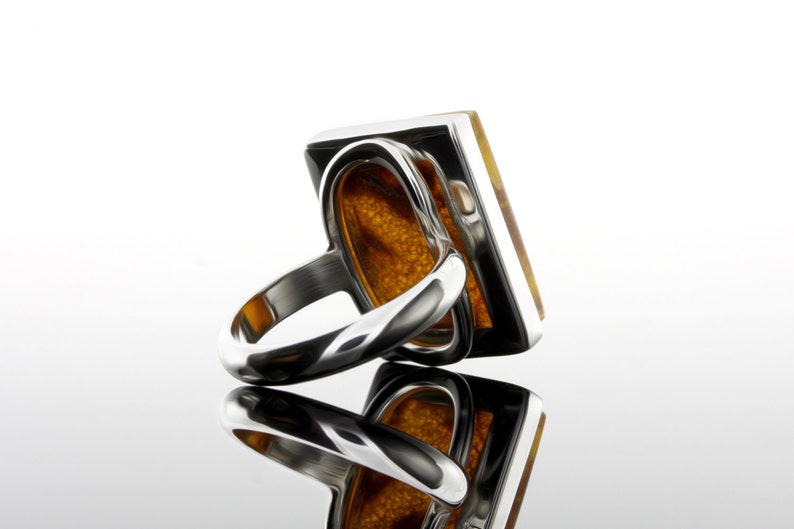 Natural Amber Ring Elegant Ring Amber and Silver Ring - Etsy Natural Amber Ring Elegant Ring Amber and Silver Ring - Etsy