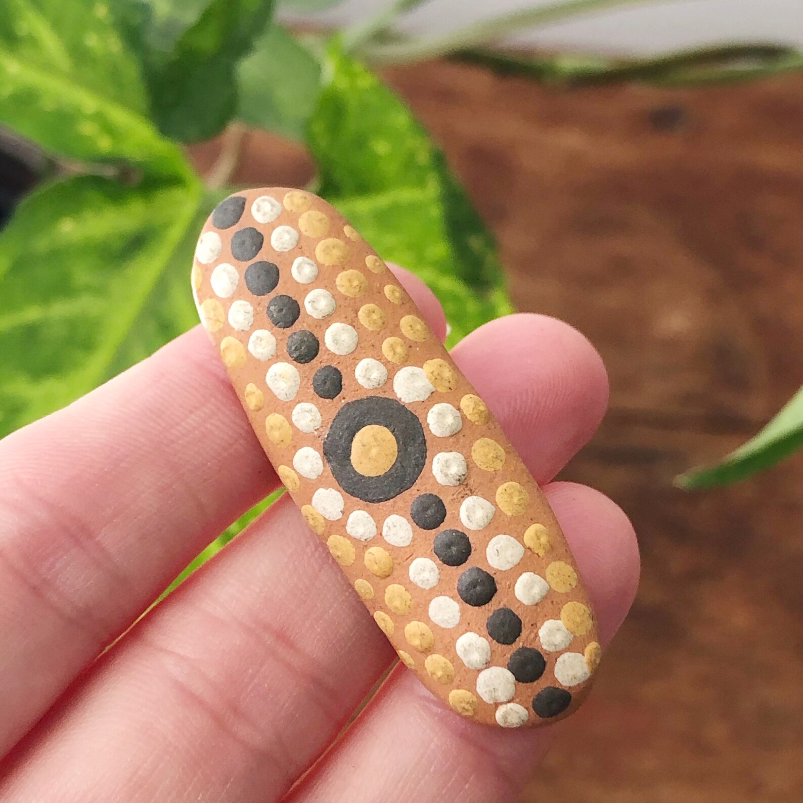 Aboriginal Art Clay Brooch Indigenous Australia Pottery | Etsy