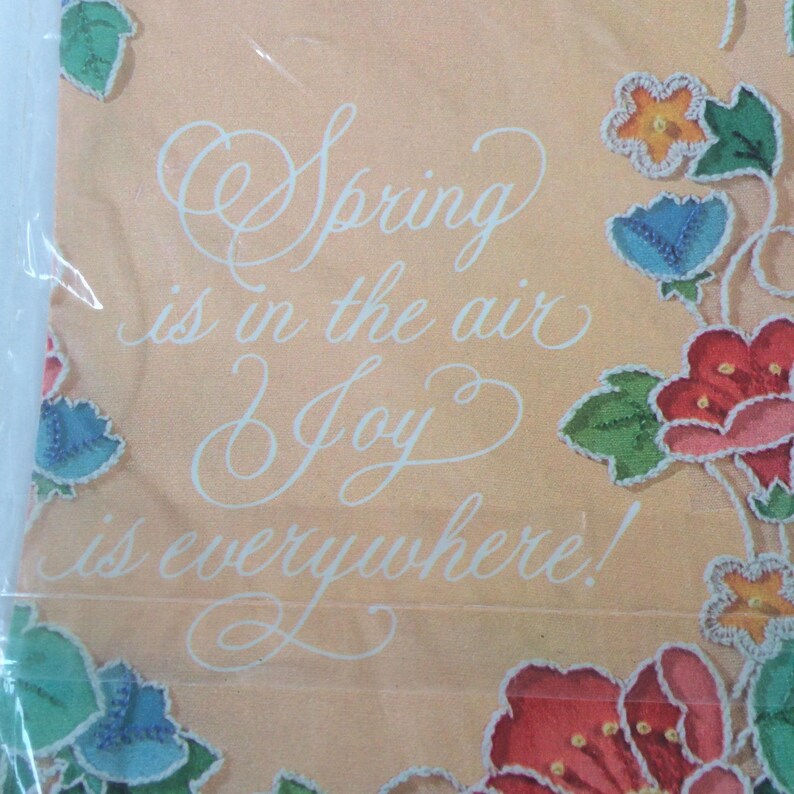 Vintage Spring Wrapping Paper, Gift Wrap, Peach, Flowers, Leaves ...