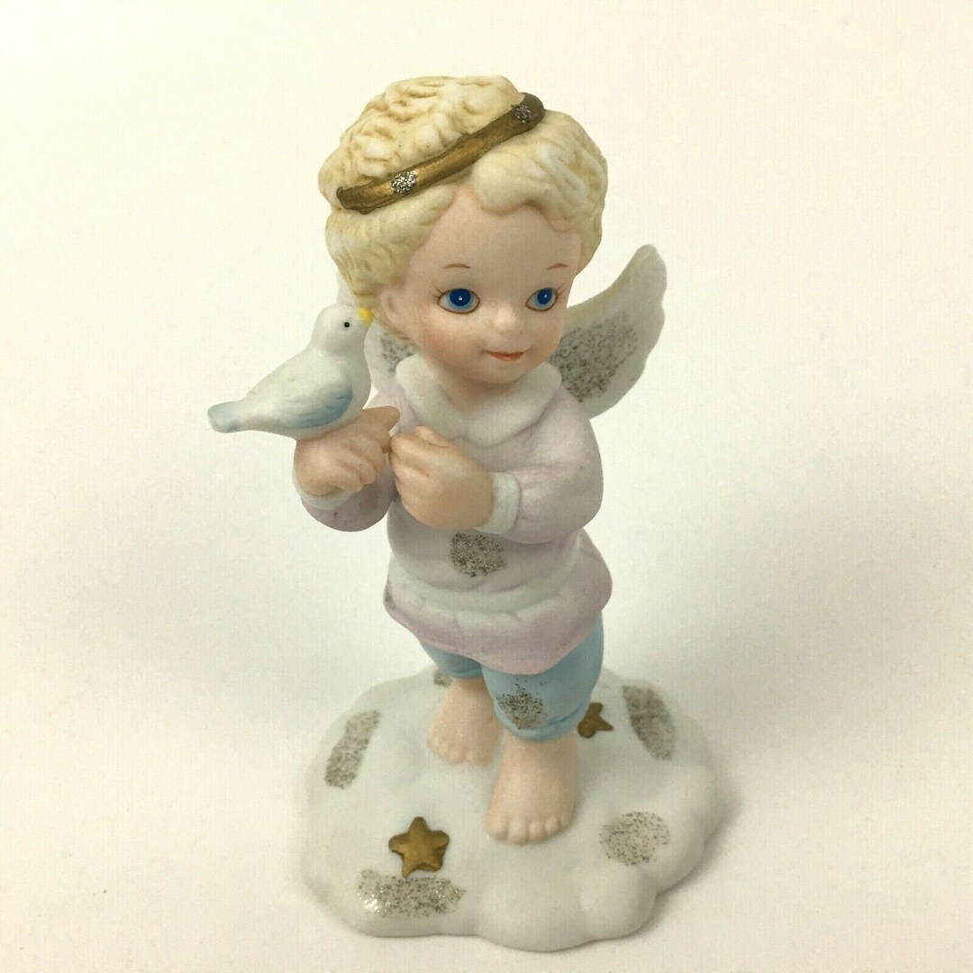 Katharine Stevenson Angel Figurine Tender Hearts Collection 4" Come Fly ...