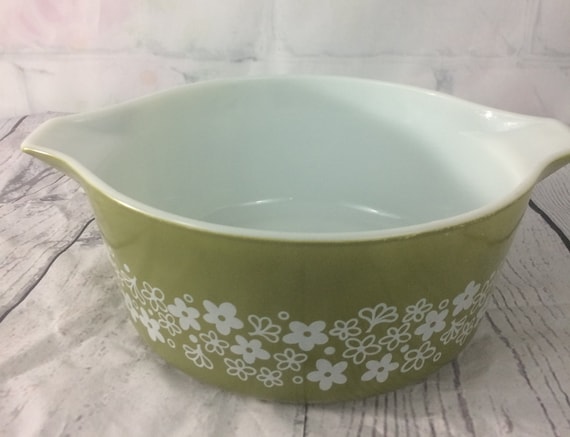 Vintage Pyrex Spring Blossom 2 1/2 Ovenware Baking Dish Crazy | Etsy
