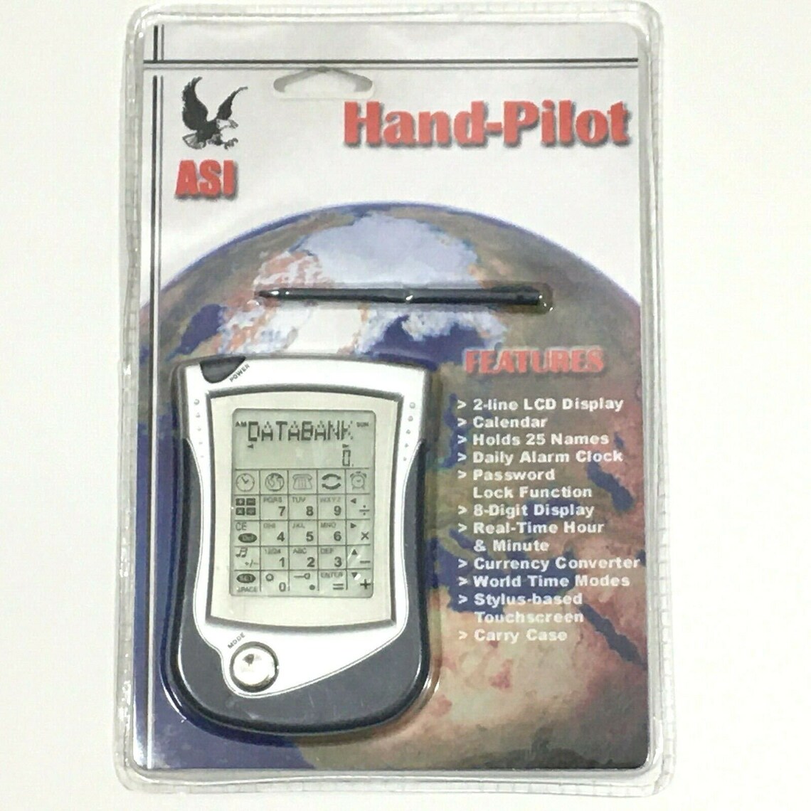 Vintage ASI Hand Pilot Data Bank, Calendar, Currency Converter, World ...