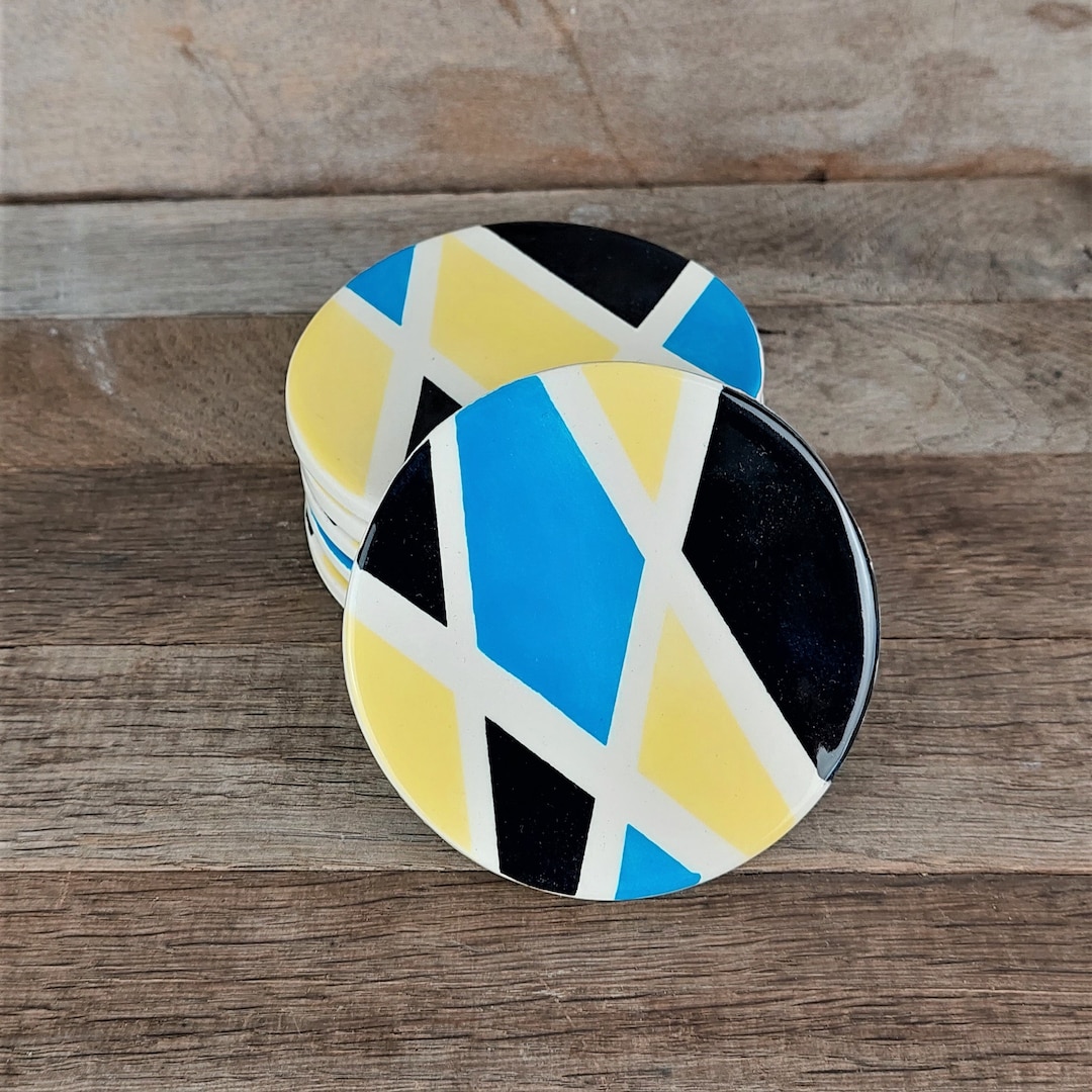 Coasters Set, Drink Coaster, Round Drinking Coasters, Modern Coasters ...