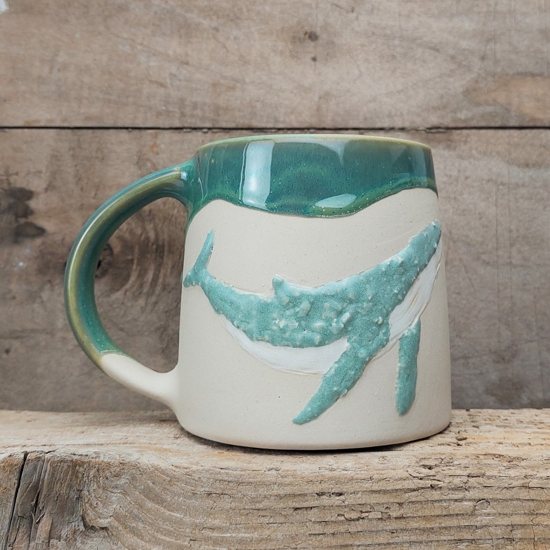 Large 16oz Whale Mug, Humpback Whale Mug, Marine Animals Mug, Handmade ...