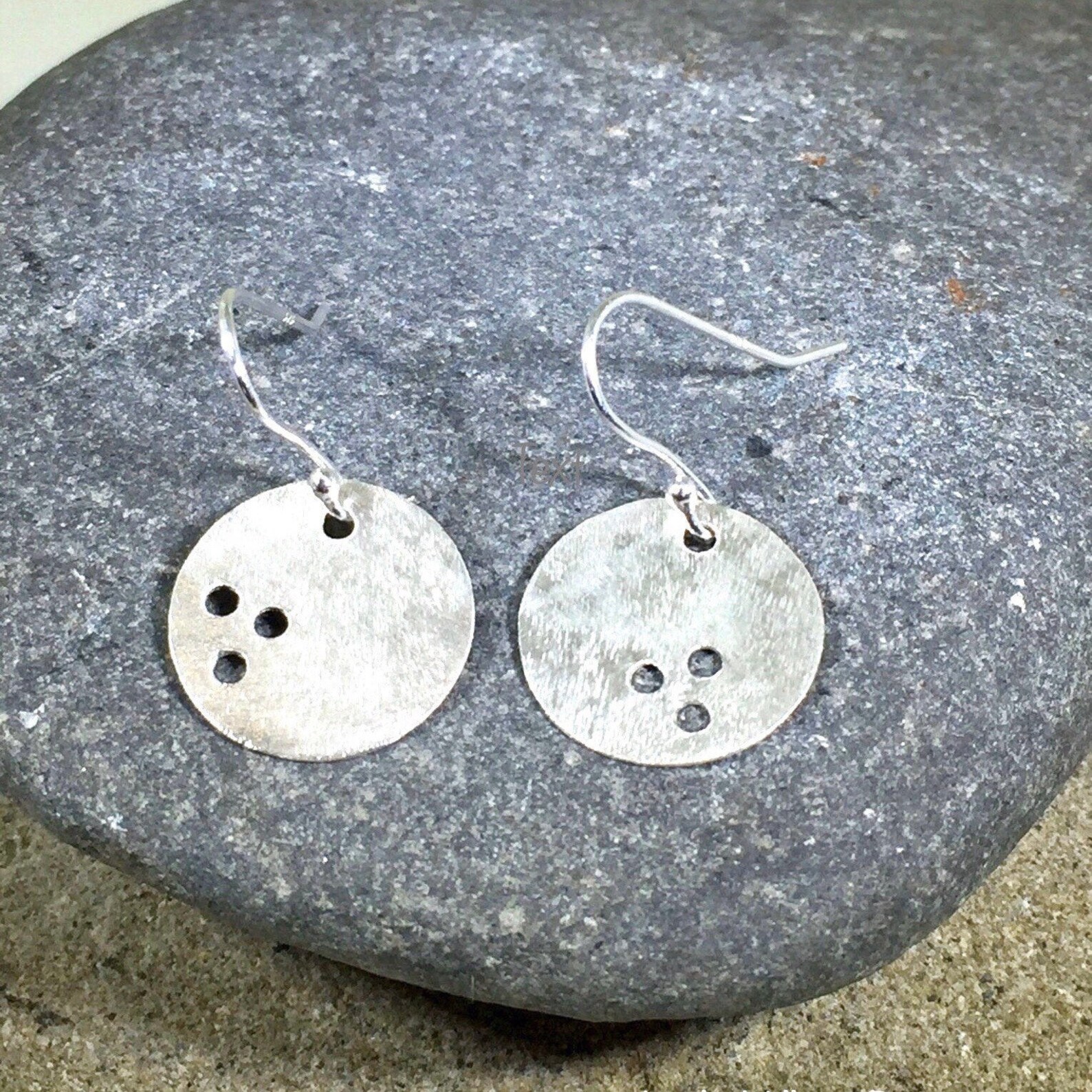 Simple Silver Disc Earrings, Sterling Silver Coin Earrings, Delicate ...