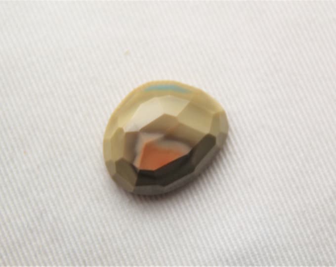 Freeform Rose Cut Imperial Jasper Cabochon Gemstone Green Orange - Etsy