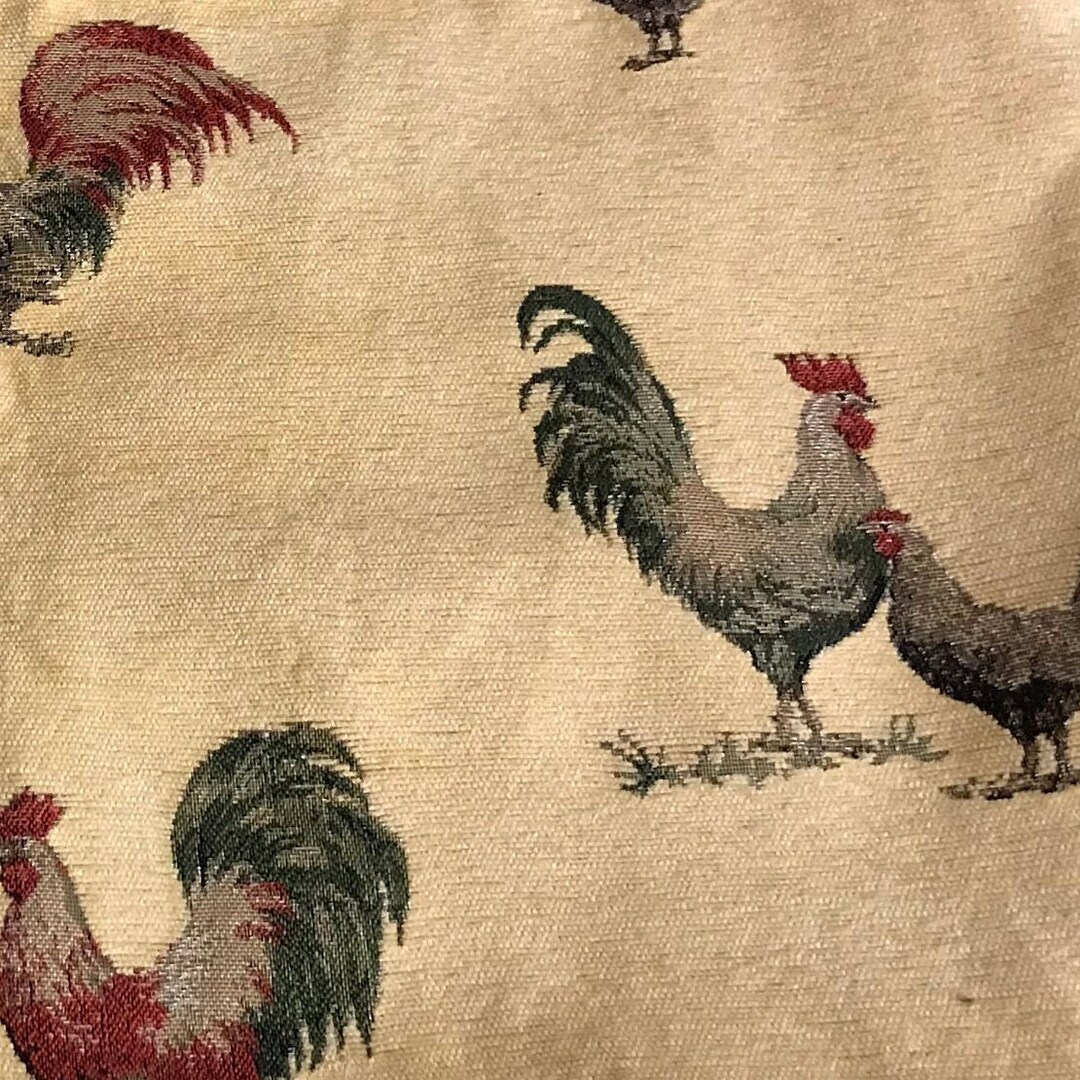 Lamp Shade - Farmhouse - Rooster Fabric - Soft Lined - Hand Sewn - Etsy