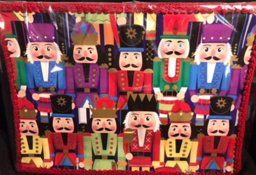 Lamp Shade- Hard Back Paper Parchment - Nutcracker Theme - Hand Crafted ...