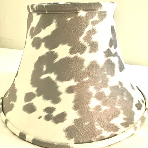 Lamp Shade - Farmhouse Western Theme - Hand Sewn - Faux Cow Print - Etsy