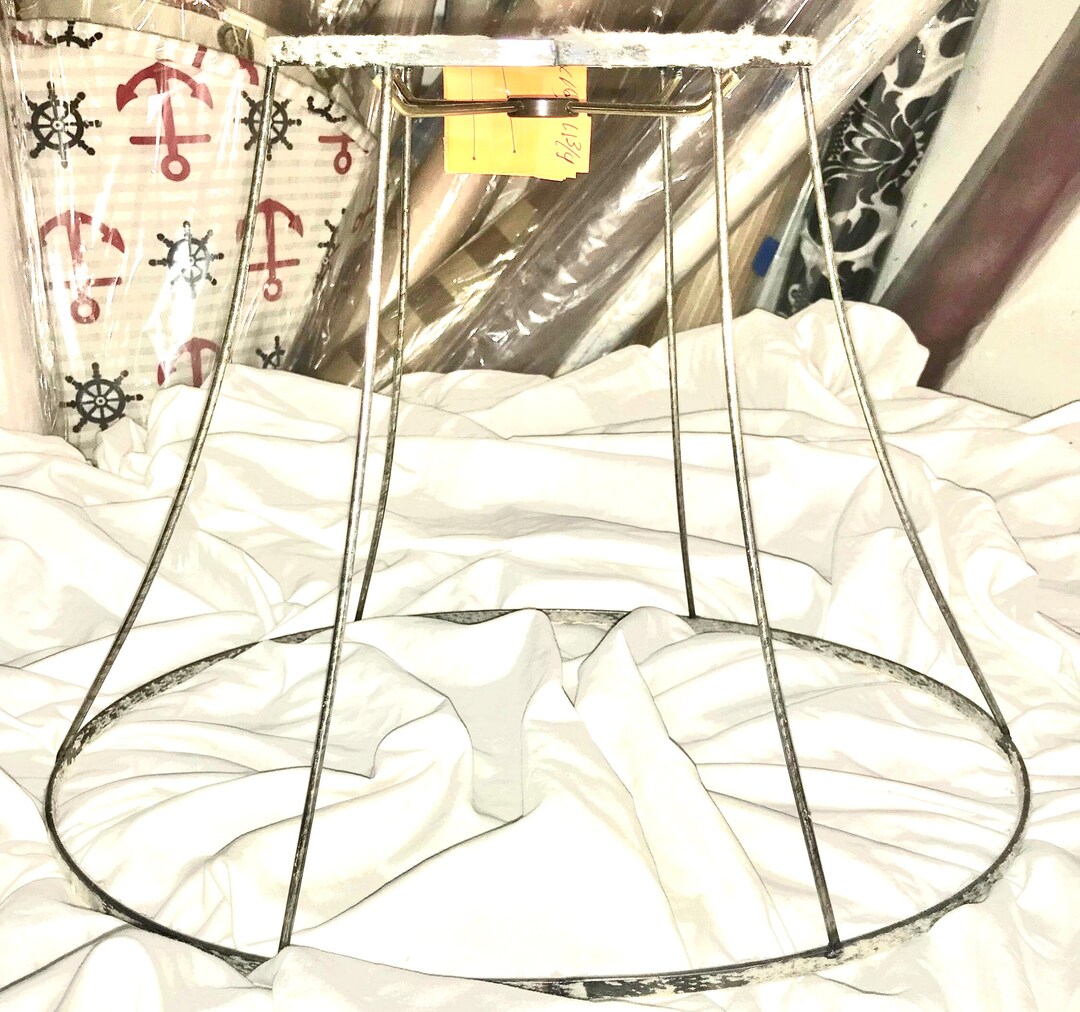Lamp Shade Frame - Oval Shape - Pre-owned - Possibly Vintage - Etsy