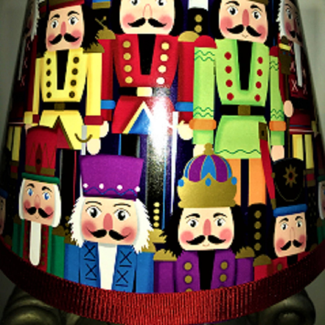 Lamp Shade - Christmas Paper Craft - Hand Crafted - Nutcracker Theme - Etsy