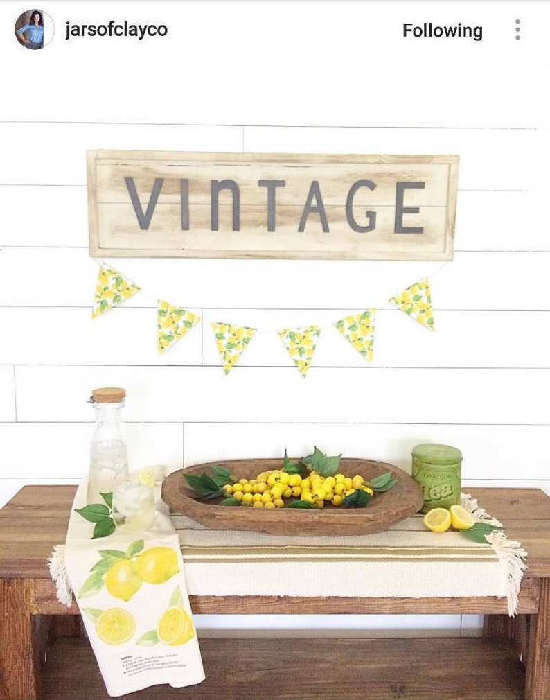 Lemon Banner Lemons Lemon Bunting Lemon Garland Garland | Etsy
