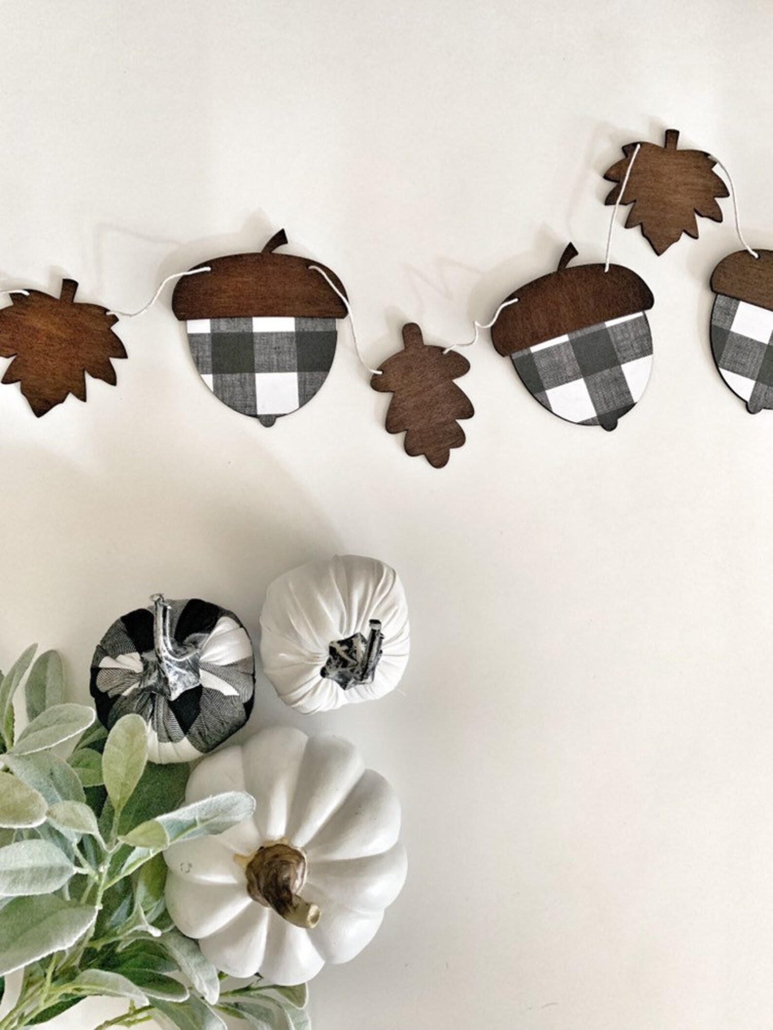 Acorn Wood Banner Fall Banner Wood Banner Fall Garland - Etsy