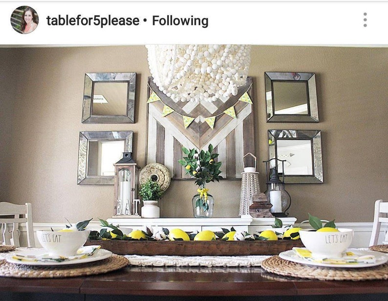 Lemon Banner Lemons Lemon Bunting Lemon Garland Garland | Etsy