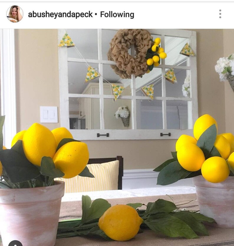 Lemon Banner Lemons Lemon Bunting Lemon Garland Garland | Etsy