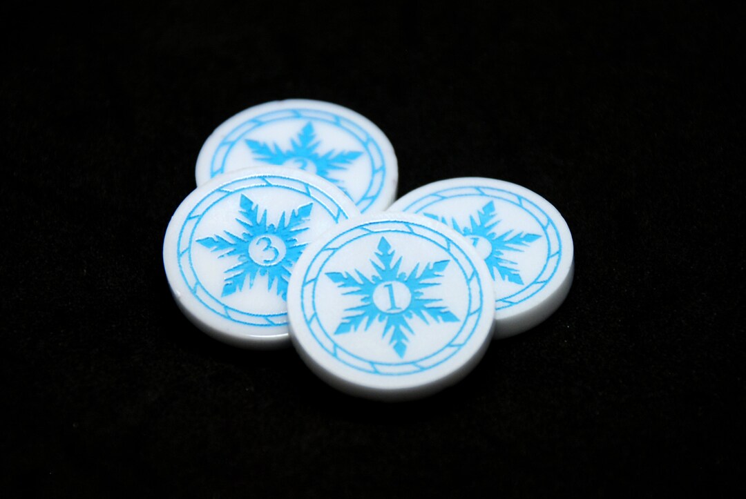 Set of 4 Frozen Tokens Compatible With Flesh and Blood - Etsy