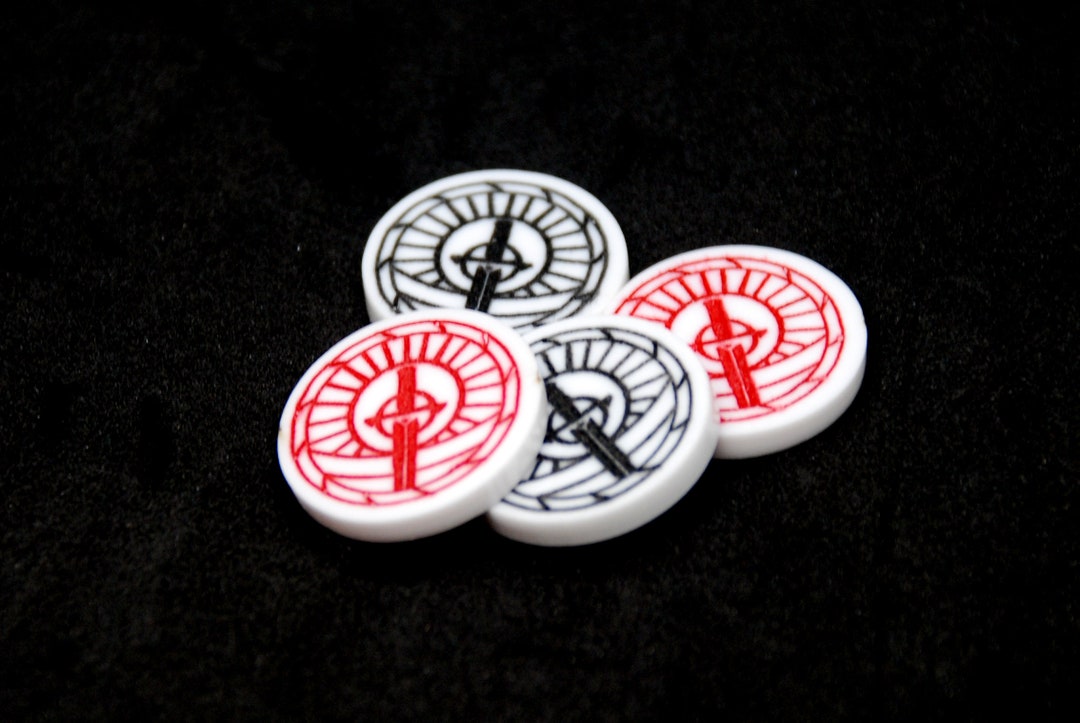 Set of 4 Generic Tokens for Use Compatible With Flesh and Blood - Etsy