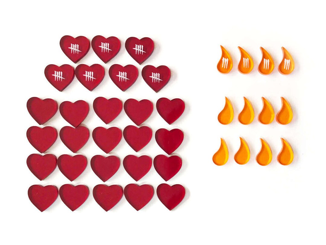 Damage and Fatigue Token Set for Descent - Etsy