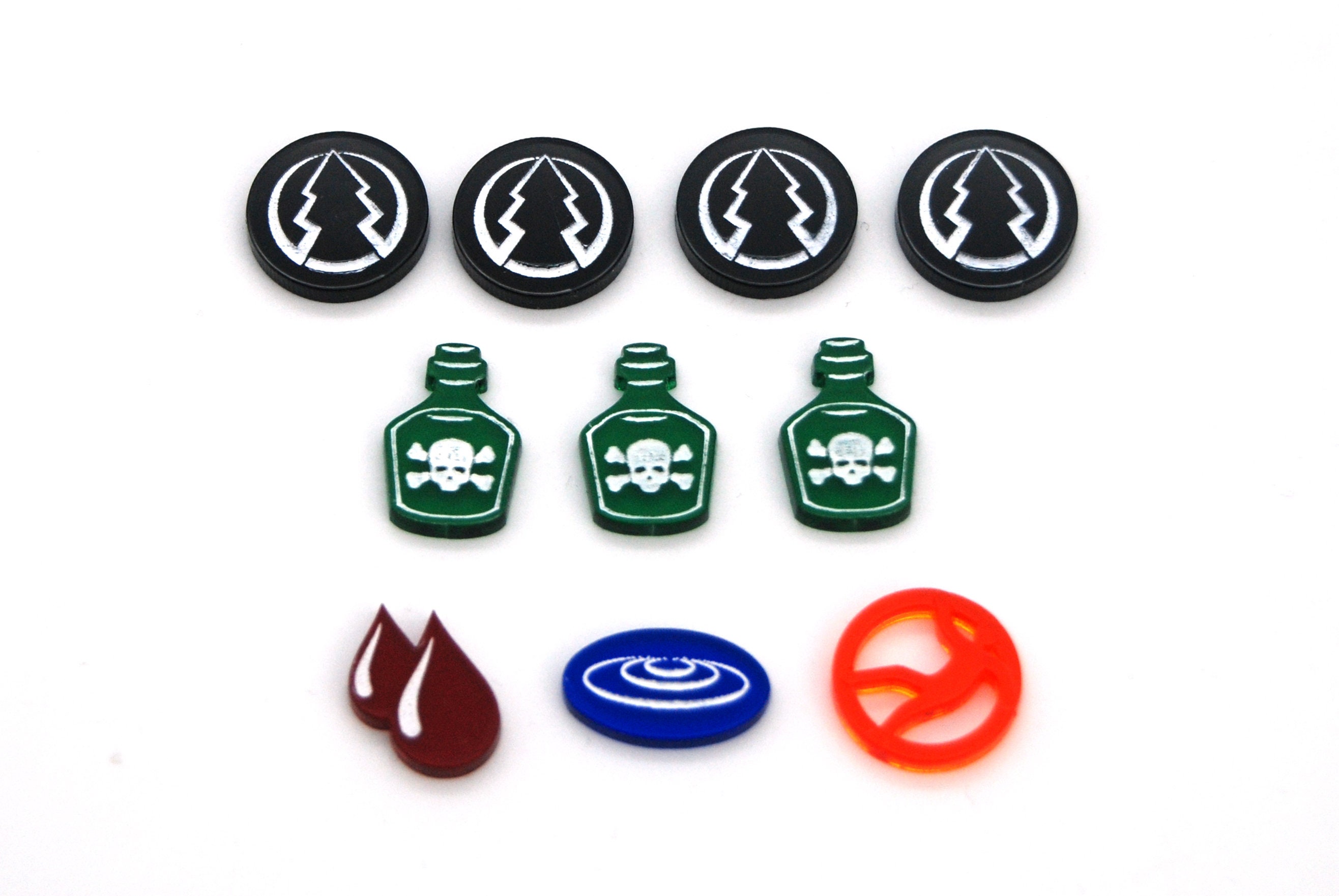 Set of Black Lightning and Medusa Tokens Compatible With - Etsy Australia