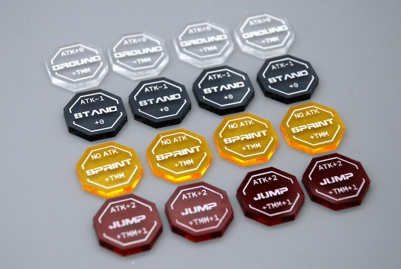 Token Set Compatible With Battlemecha BTT AS - Etsy