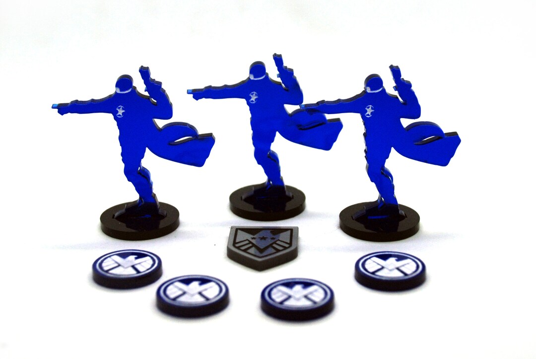 Nick Fury Token Set Compatible With Marvel Crisis Protocol - Etsy