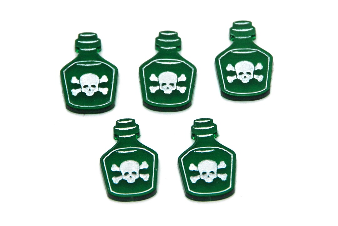 Pack of 5 POISON Tokens - Etsy