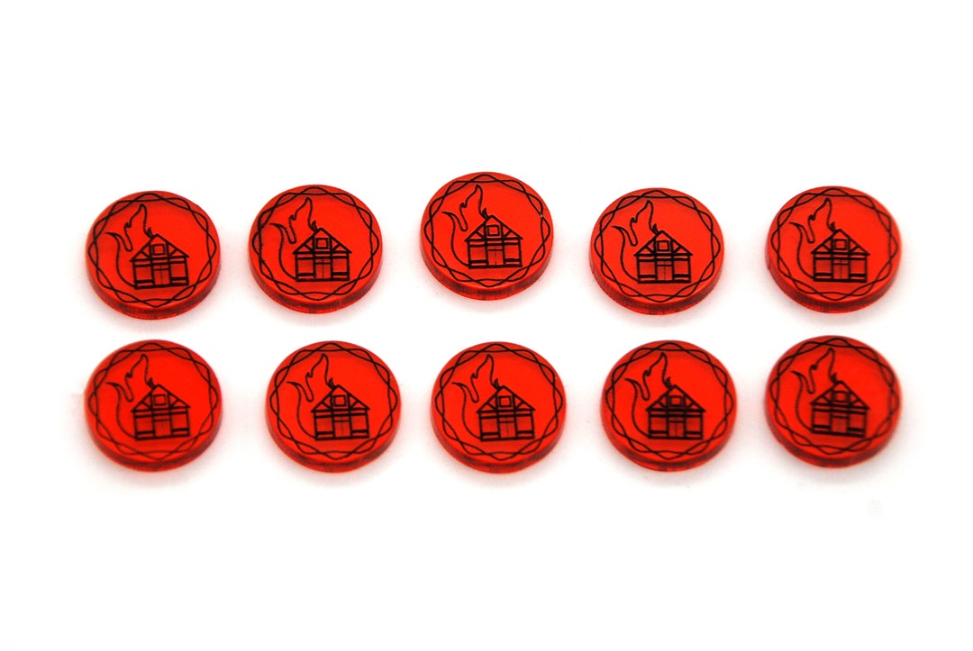 Set of 10 RAID Tokens Compatible With Song of Ice and Fire Game of ...