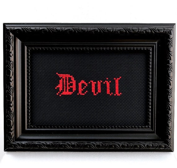 Old English Devil Stitch | Etsy