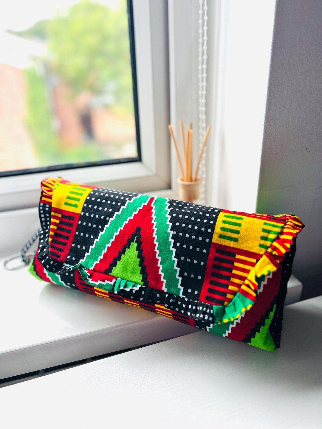 Kente African Print Baby Organizer: Diaper Changing Mat & Wipe Bag - Etsy