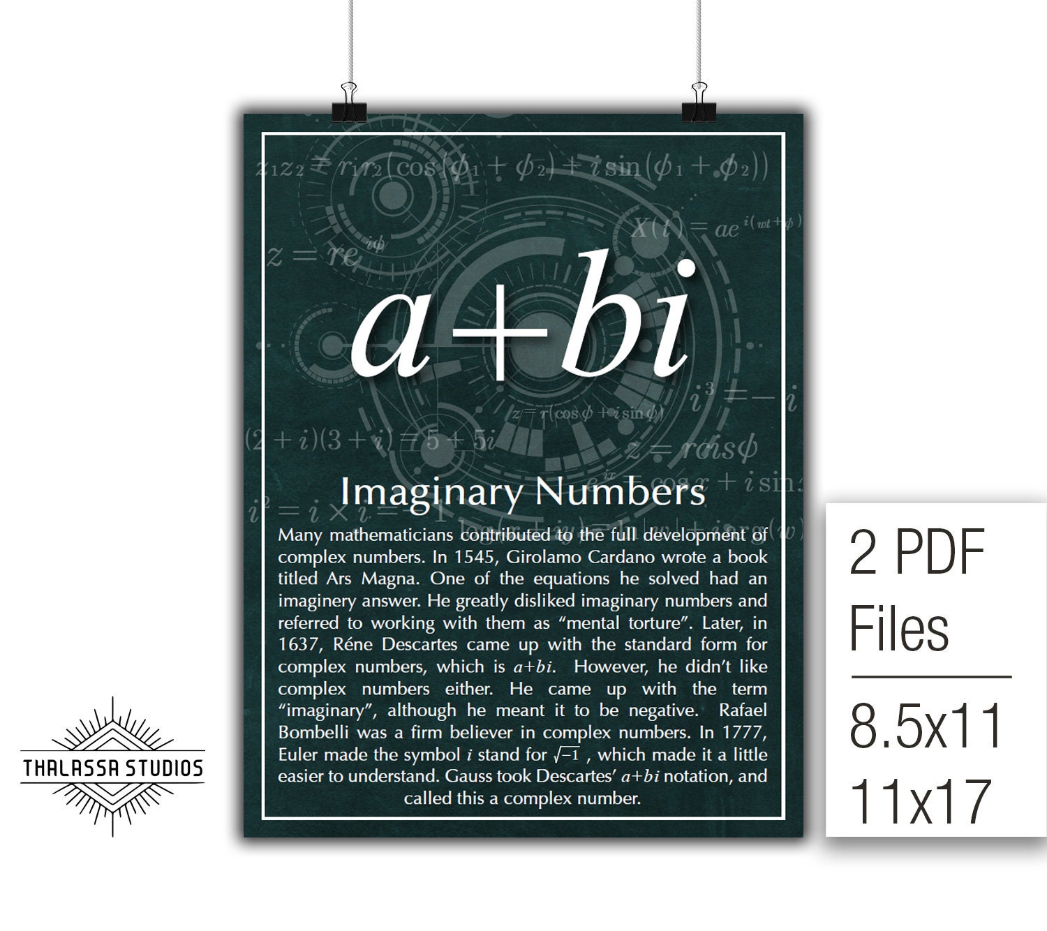 Imaginary Numbers, Math Poster, Printable Poster, Maths, Education - Etsy