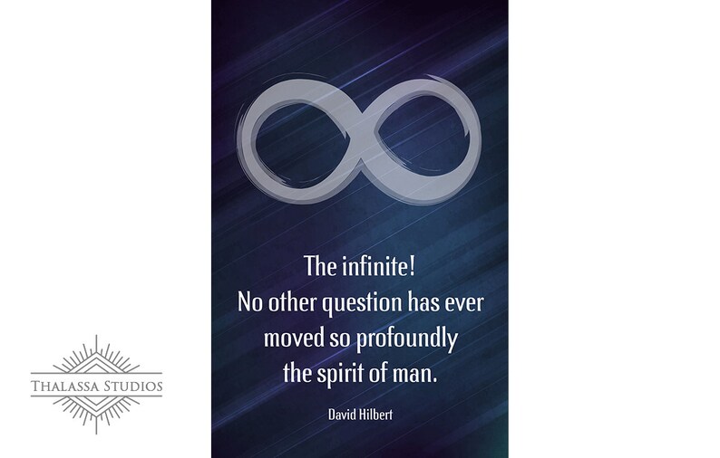 Math Poster Quote Infinity Printable Poster Maths | Etsy