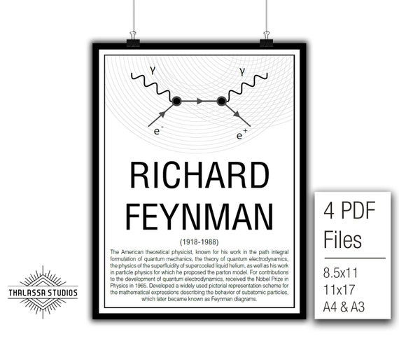 Richard Feynman Poster