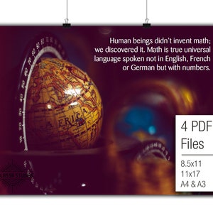 Math Poster Quote Printable Poster Maths Education - Etsy