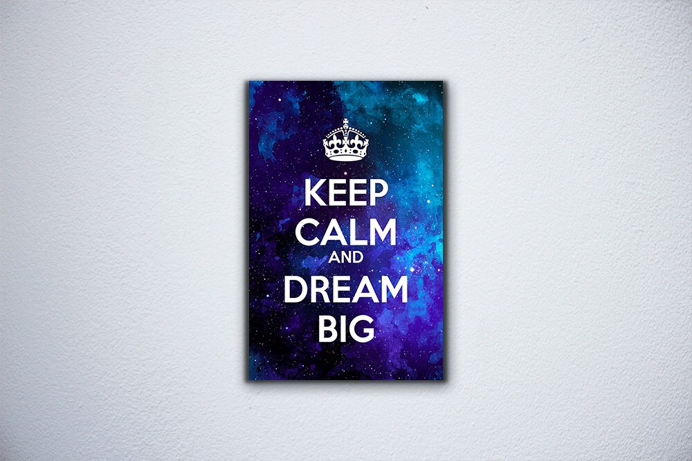 Keep Calm and Dream Big Printable Poster Maths Education - Etsy
