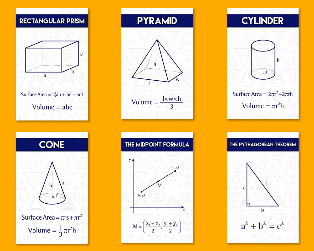 45 Algebra and Geometry Posters Bundle Offer - Etsy