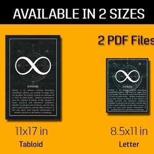 Math Poster, Infinity, Calculus, Printable Poster, Maths, Education - Etsy