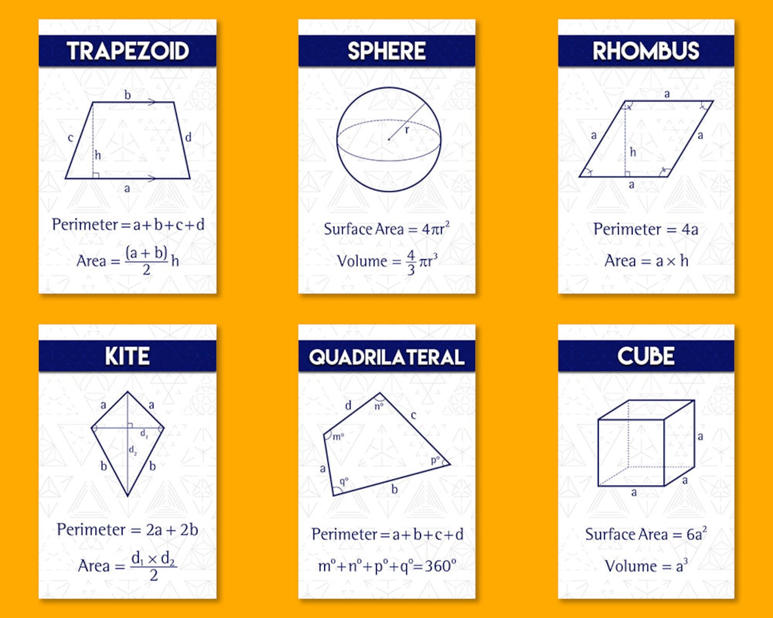 45 Algebra and Geometry Posters Bundle Offer - Etsy