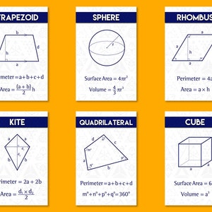 45 Algebra and Geometry Posters - Bundle Offer - Etsy