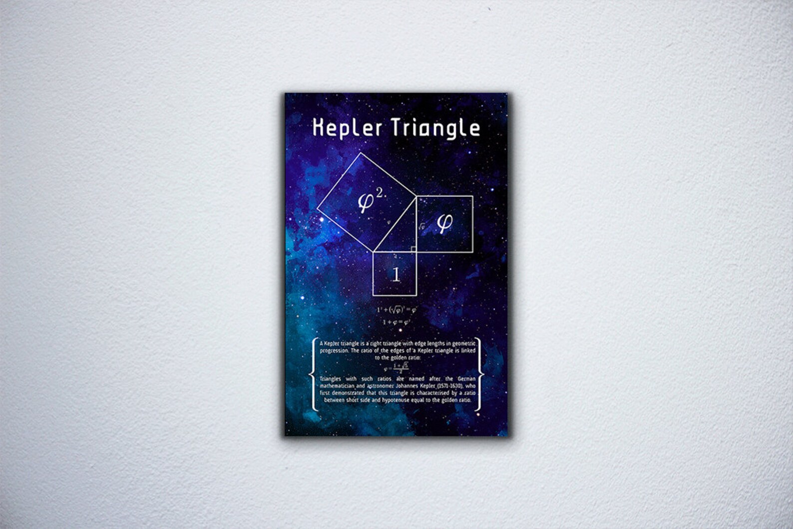 Math Poster Kepler Triangle Printable Poster Maths - Etsy